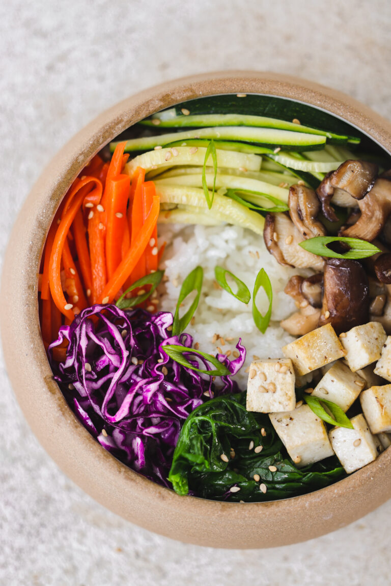 Easy Vegan Bibimbap 비빔밥 | Korean Mixed Rice Recipe
