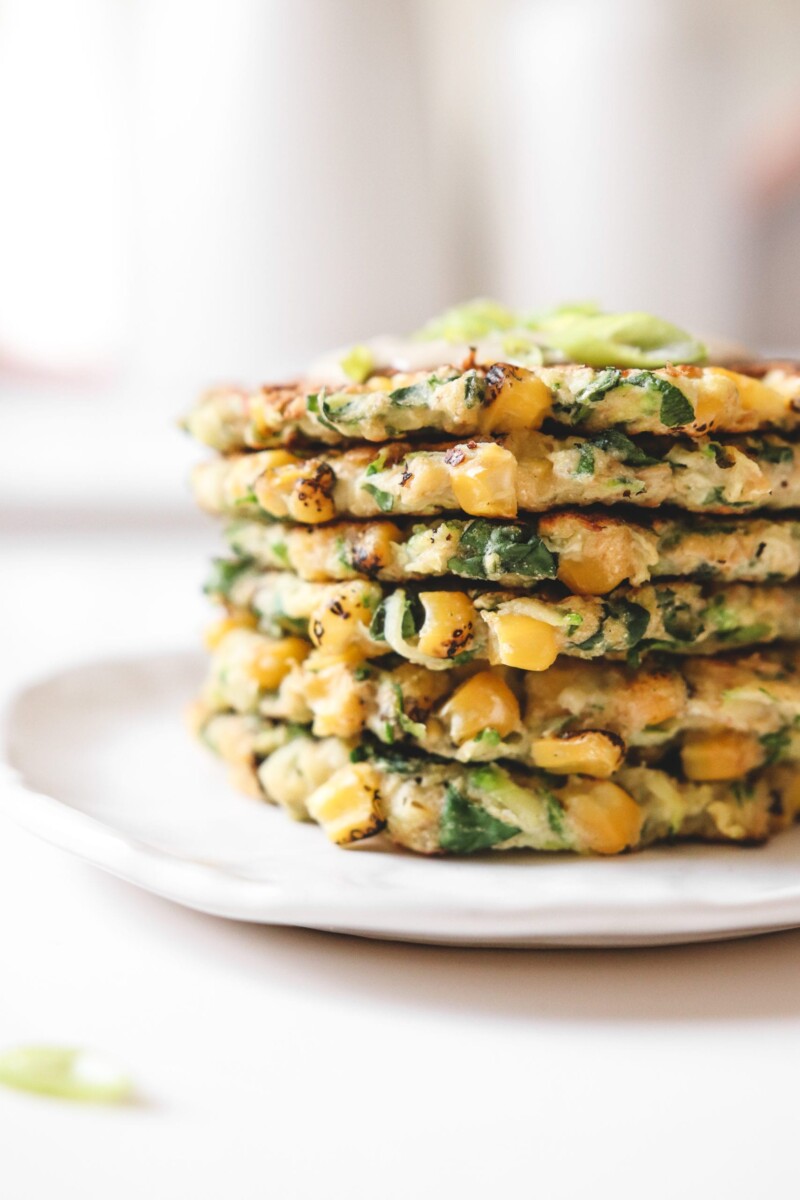 Easy Vegan Zucchini Fritters Recipe (Gluten-Free) | Veggiekins Blog