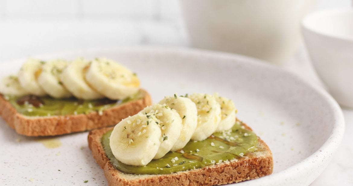 Matcha Cashew Butter on Toast (vegan, oil free, paleo, keto) | Veggiekins