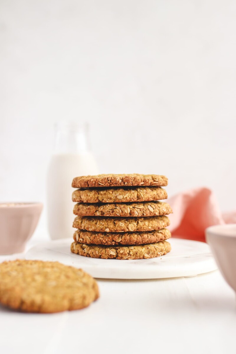 Healthy Anzac Biscuits (Cookies) Recipe (Gluten-Free) - Veggiekins Blog