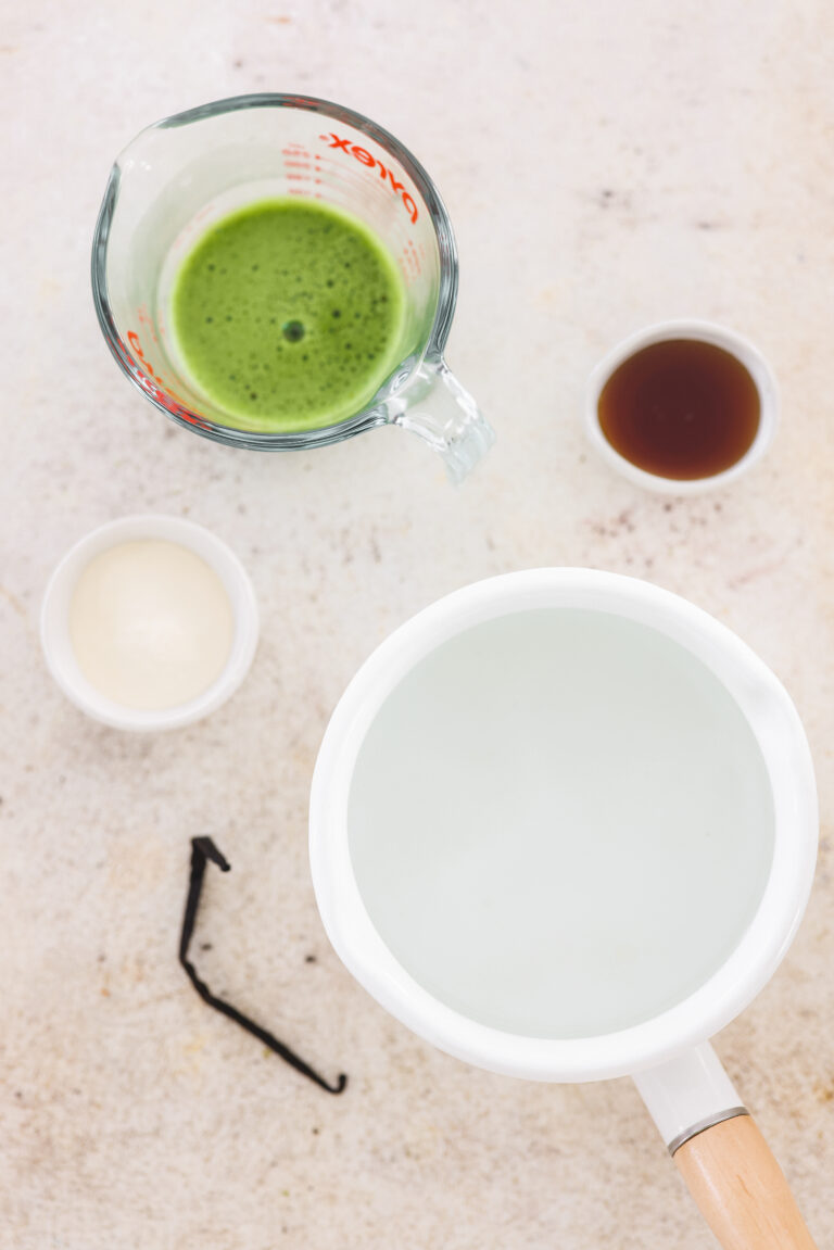 Matcha Jelly Drink Recipe (Made Vegan!) | Veggiekins Blog