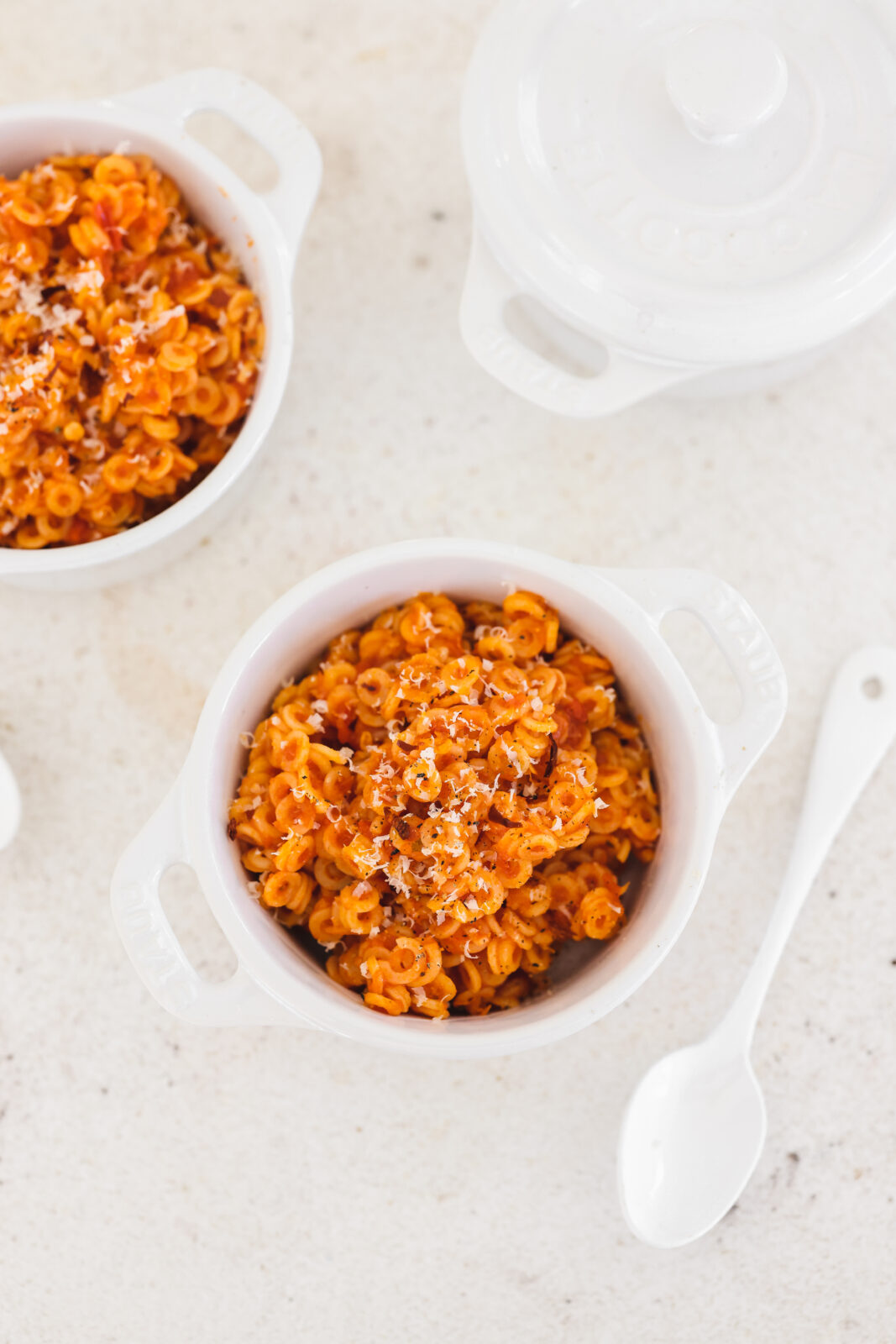 2 Ingredient Homemade SpaghettiOs Recipe | Veggiekins Blog