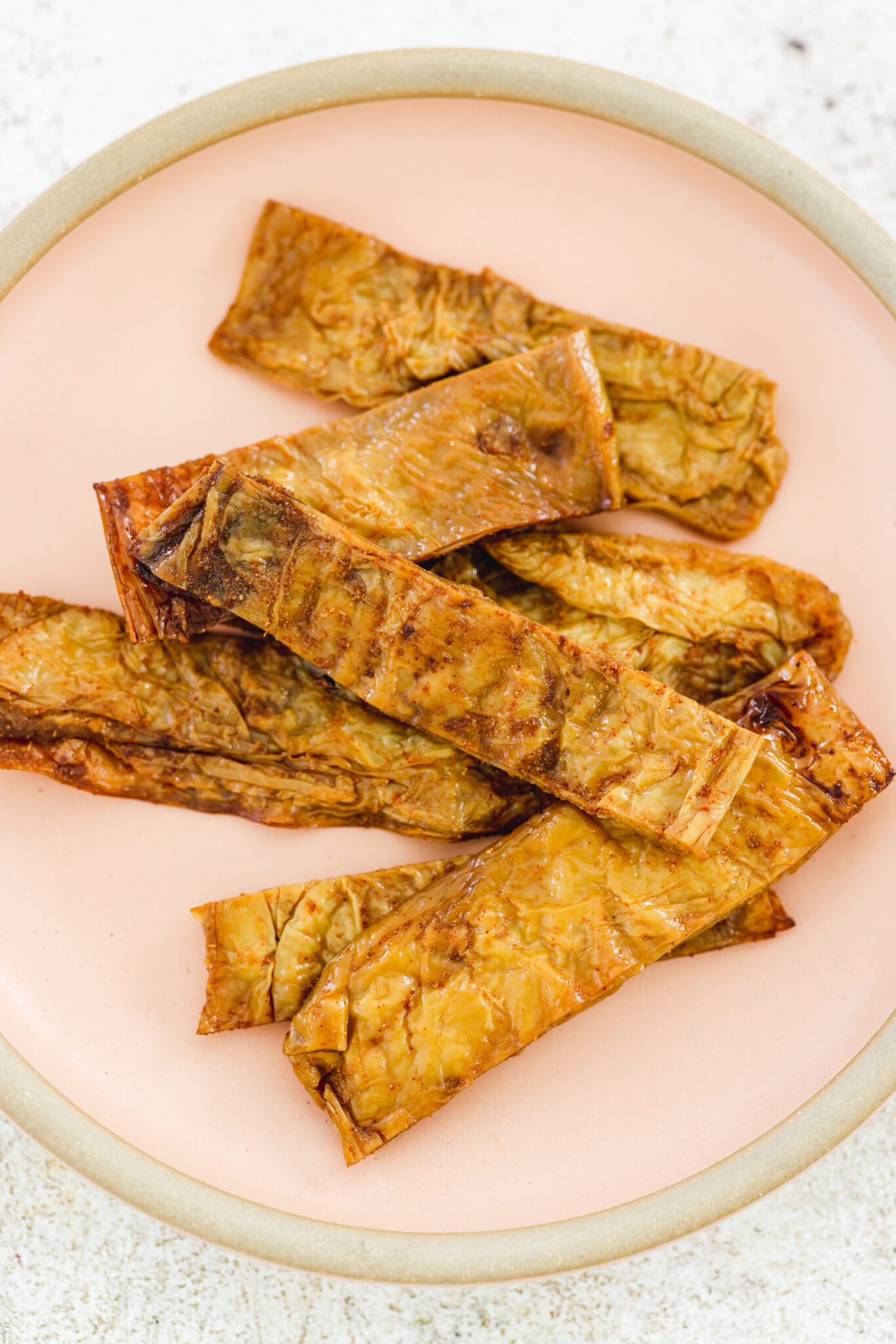 Yuba "Bacon" (vegan, gluten free) - Veggiekins Blog