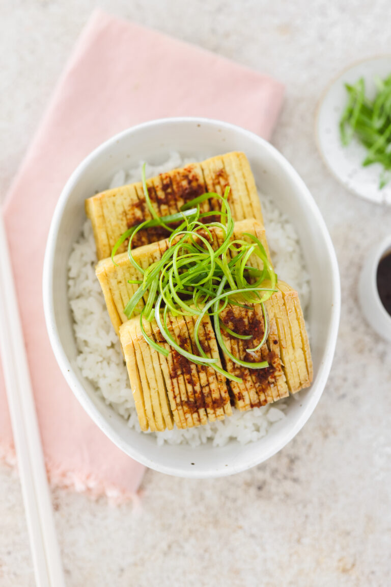 The Best Air Fryer Hasselback Tofu Recipe | Veggiekins Blog