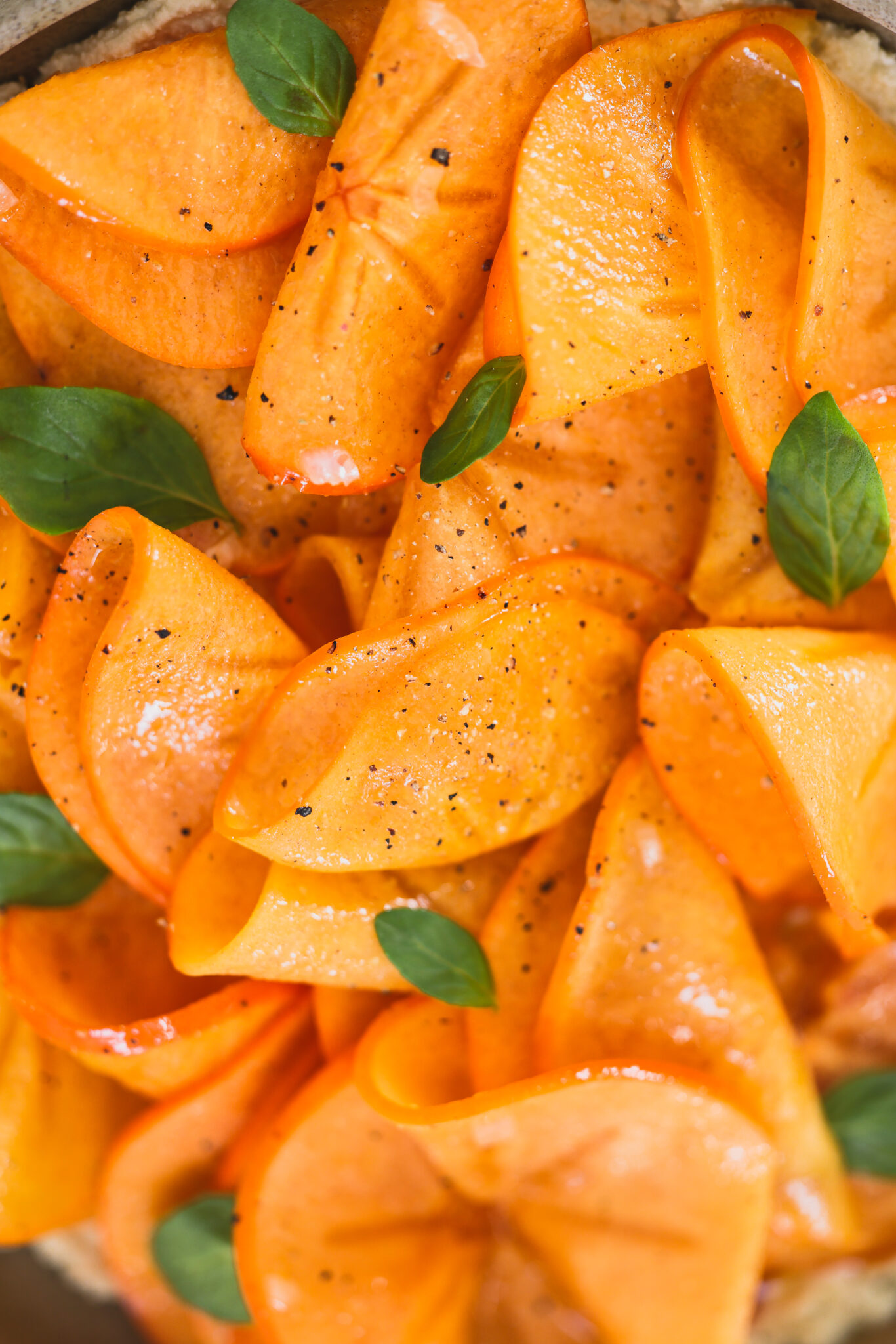 Persimmon Salad with Lemon Vinaigrette - Veggiekins Blog
