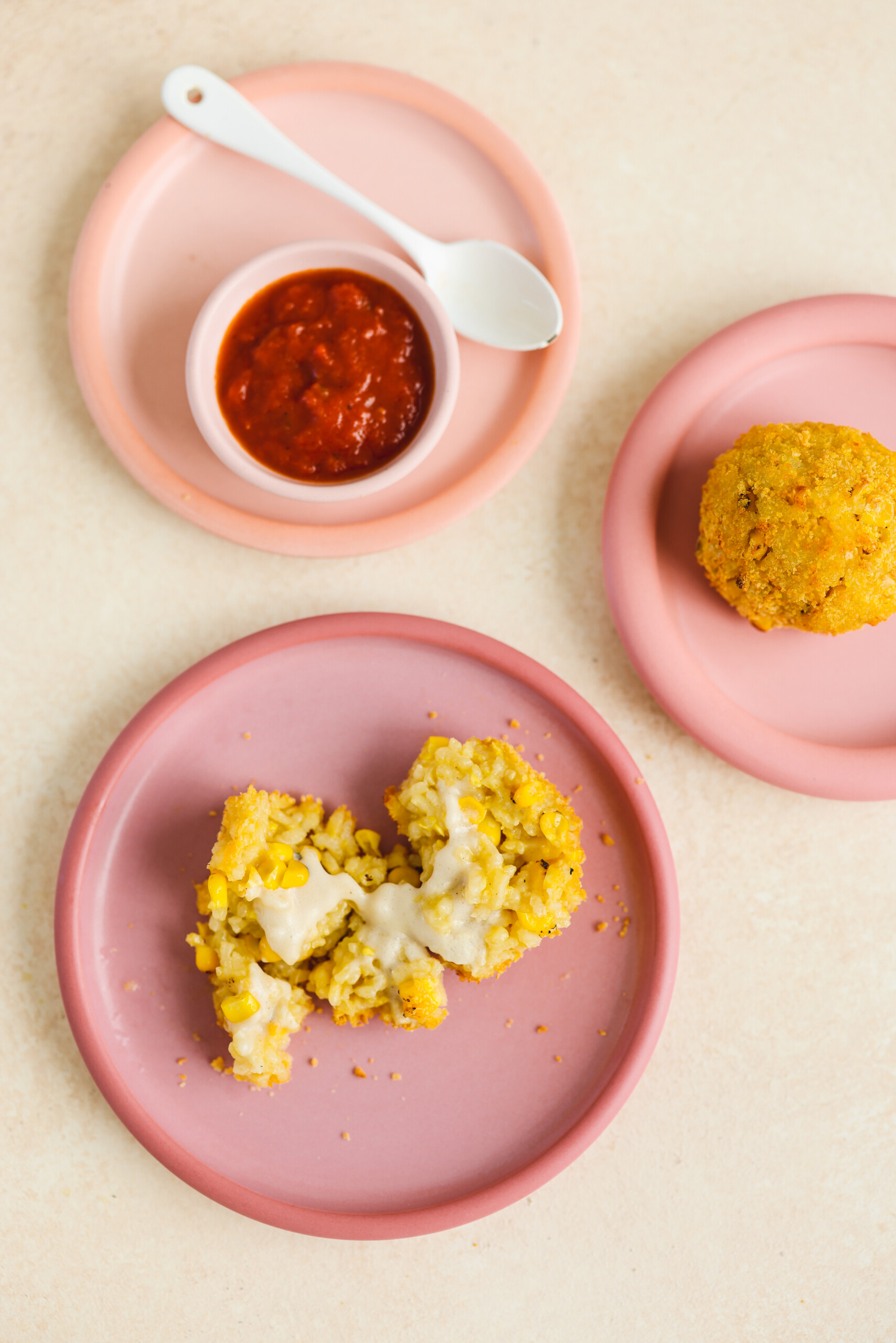 Corn Arancini (vegan, gluten free) - Veggiekins Blog