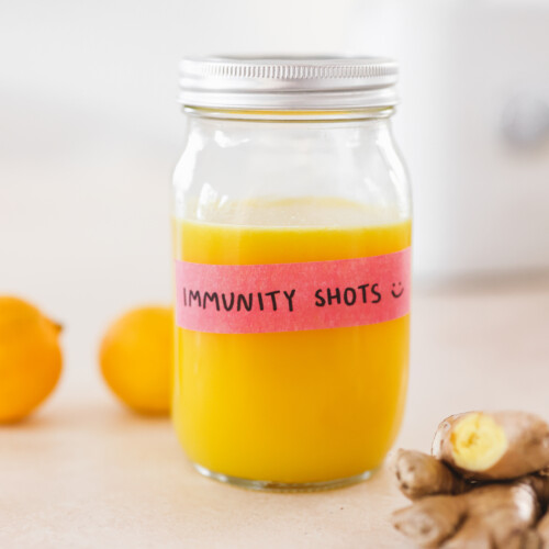 Ginger Lemon Turmeric Immunity Shot Recipe | Veggiekins Blog