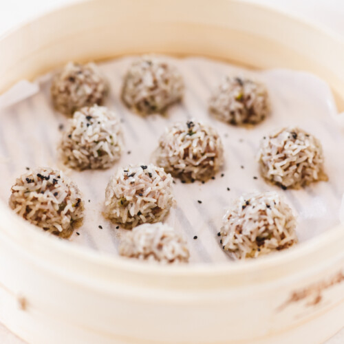 Sticky Rice Meatballs (Pearl Balls) - Veggiekins Blog