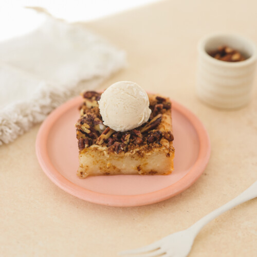 Pecan Pie Butter Mochi - Veggiekins Blog